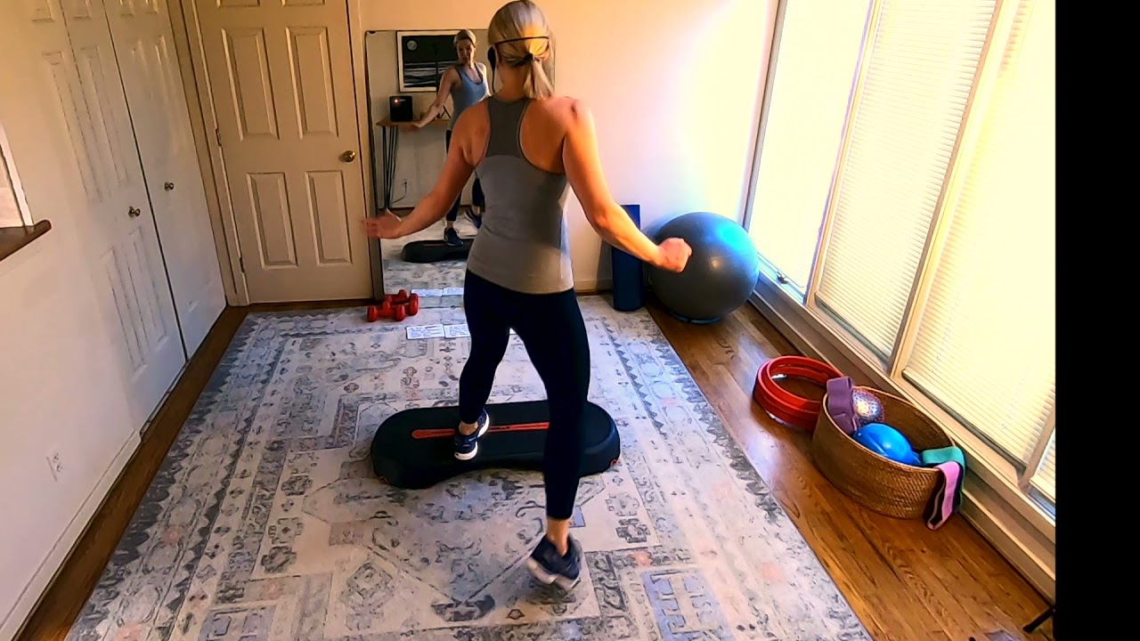 Advanced Step and Core Strengthening Workout - YouTube