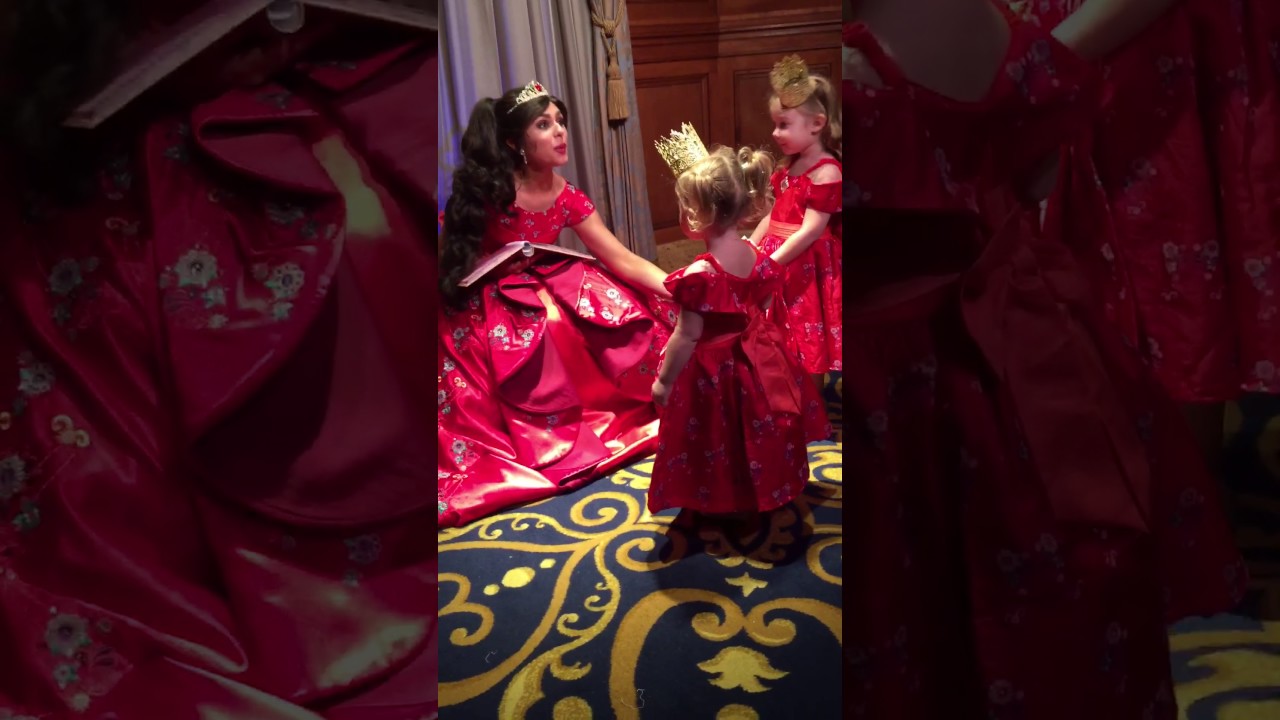 Meeting Princess Elena of Avalor at Disney World. December 2016 - YouTube