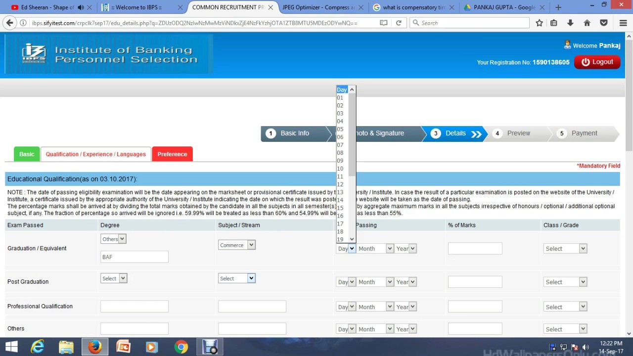 How to Fill Online Application Form IBPS Full Details - YouTube