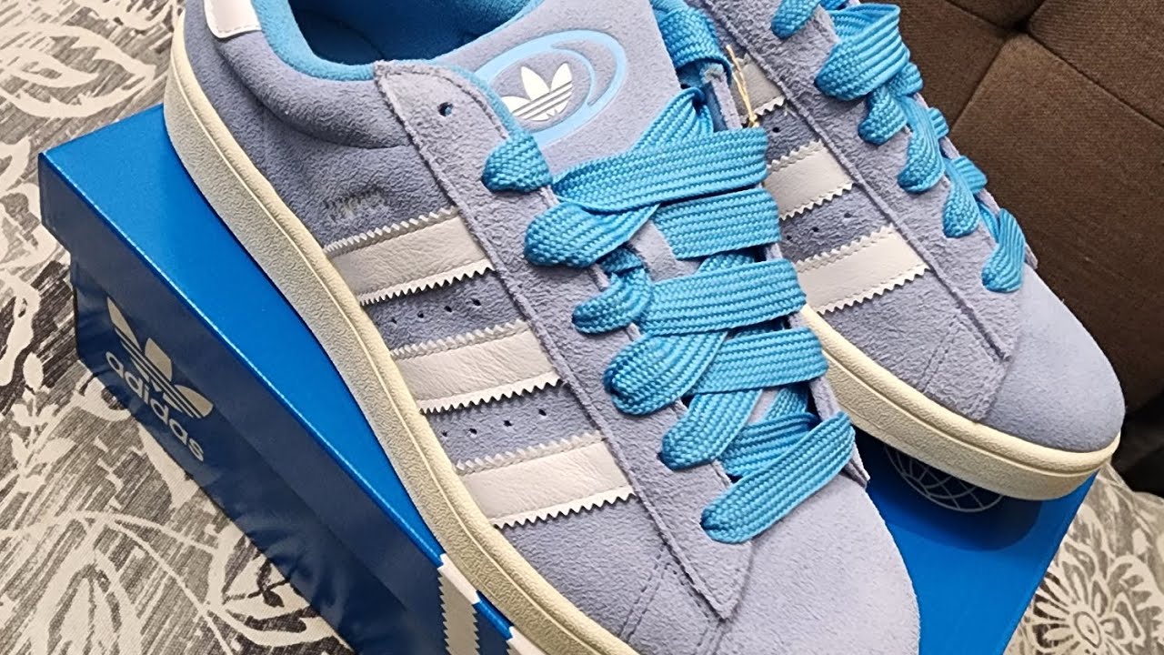 CAMPUS 00S SHOES GY9473 Ambient Sky / Cloud White - YouTube