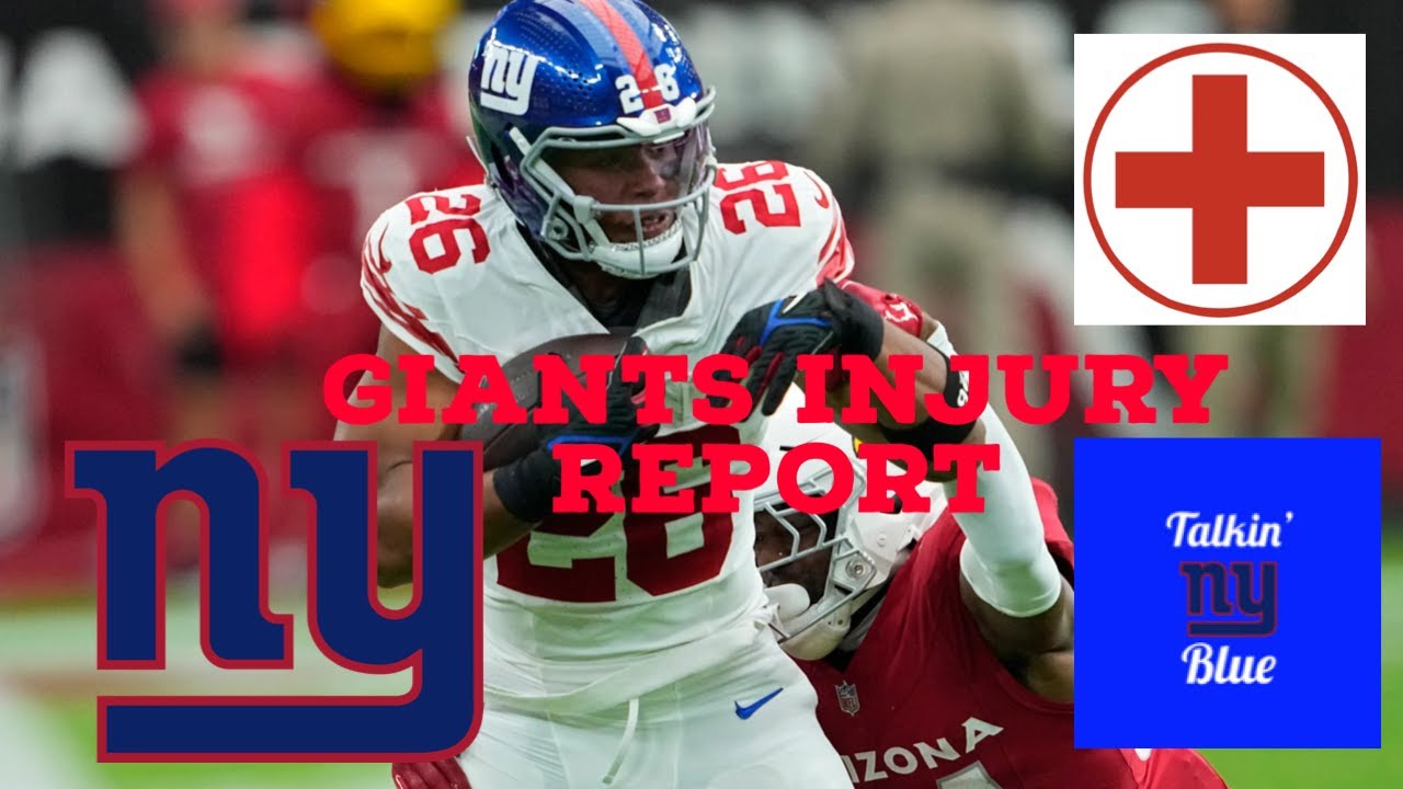 New York Giants Injury Report - YouTube