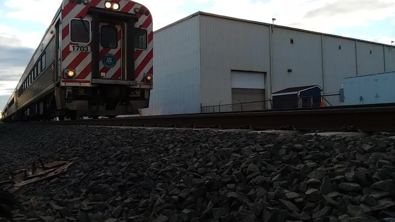 AWESOME CT RAIL FLY BY CLOSE UP FROM BEHIND THE WALL - YouTube