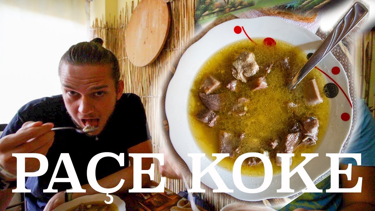 American Trying BRAIN SOUP in Albania | Paçe Koke - YouTube