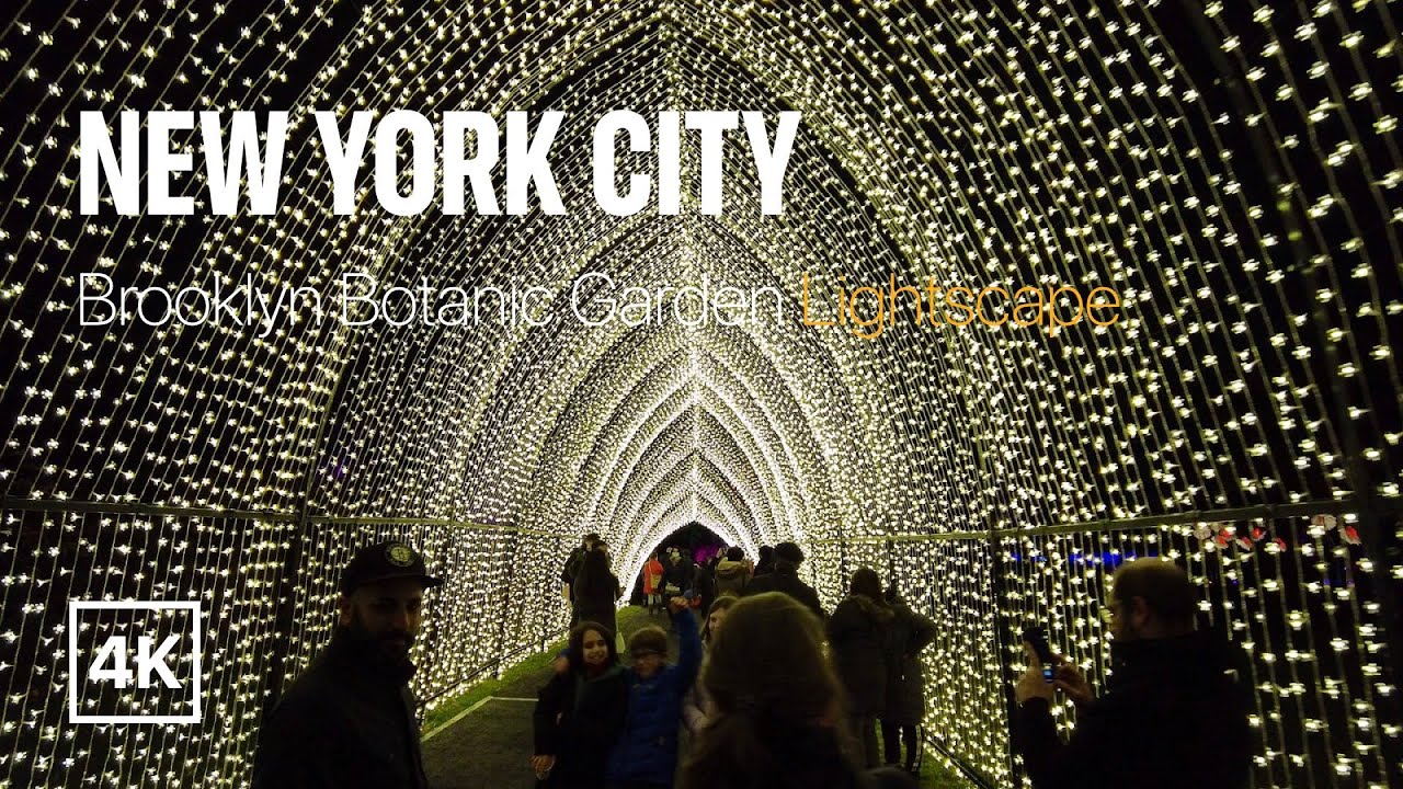 New York City 🗽 Brooklyn Botanic Garden Lightscape [Nov. 2021] - YouTube