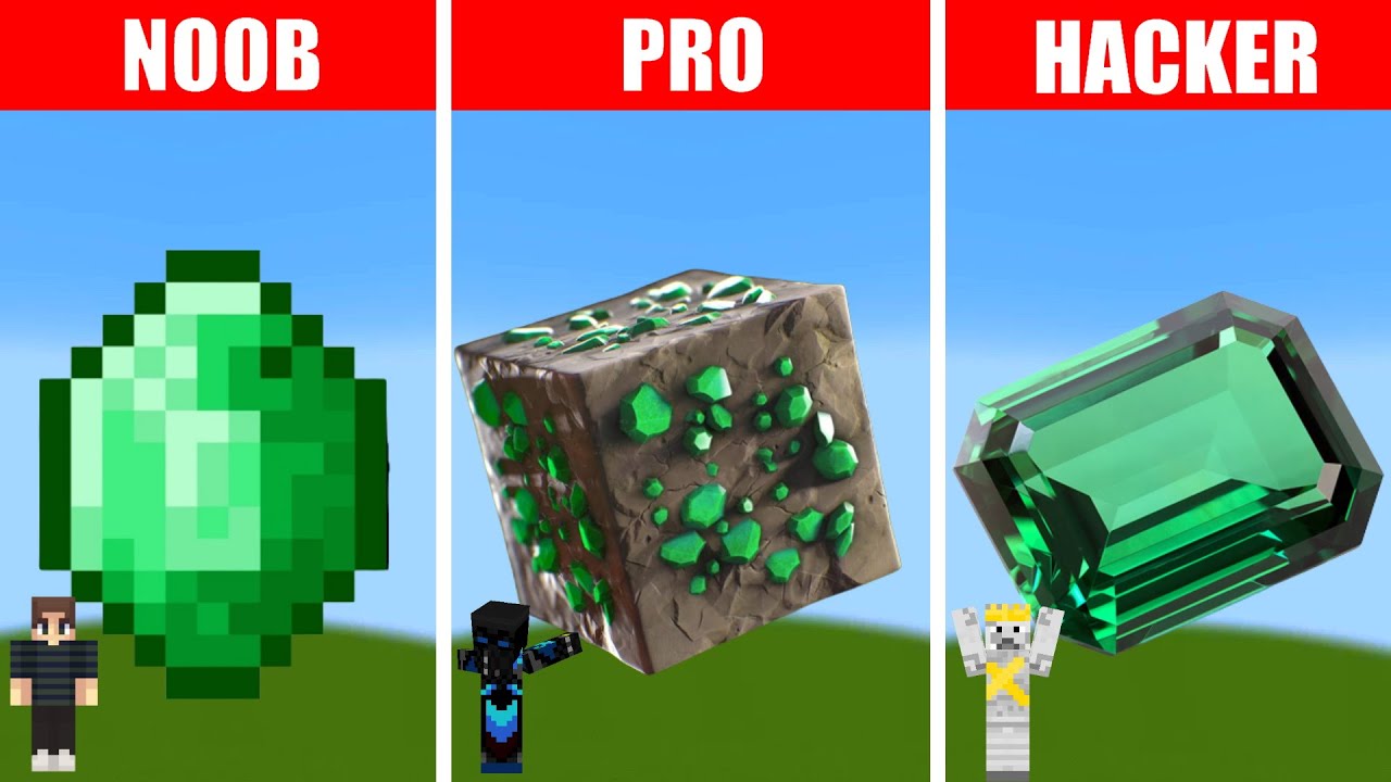 How To Draw in minecraft | Emerald | Pixel art #85 - YouTube