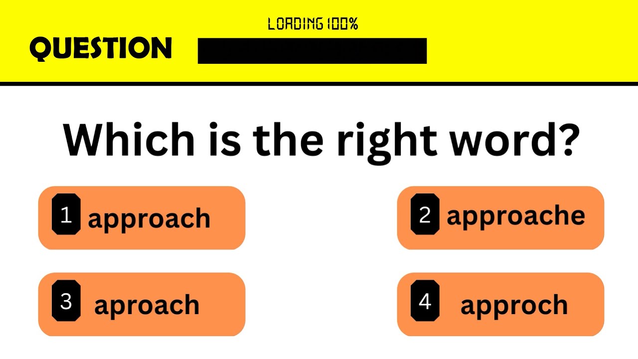 CAN YOU FIND THE CORRECT/RIGHT SPELLING? 99% CANNOT! || Commonly ...