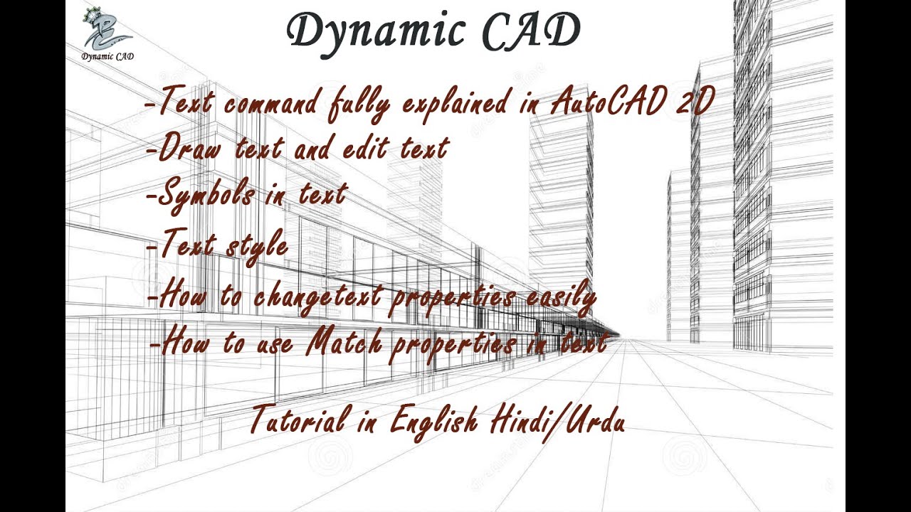 Text in AutoCAD 2D, Single line text fully explained - YouTube