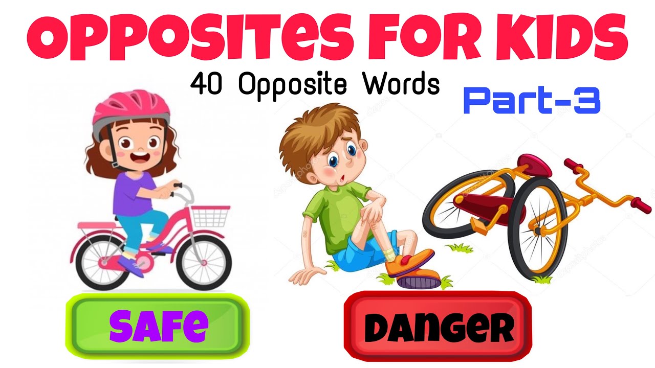 Simple Opposite Words for kids |Preschool opposites | Let's Learn ...