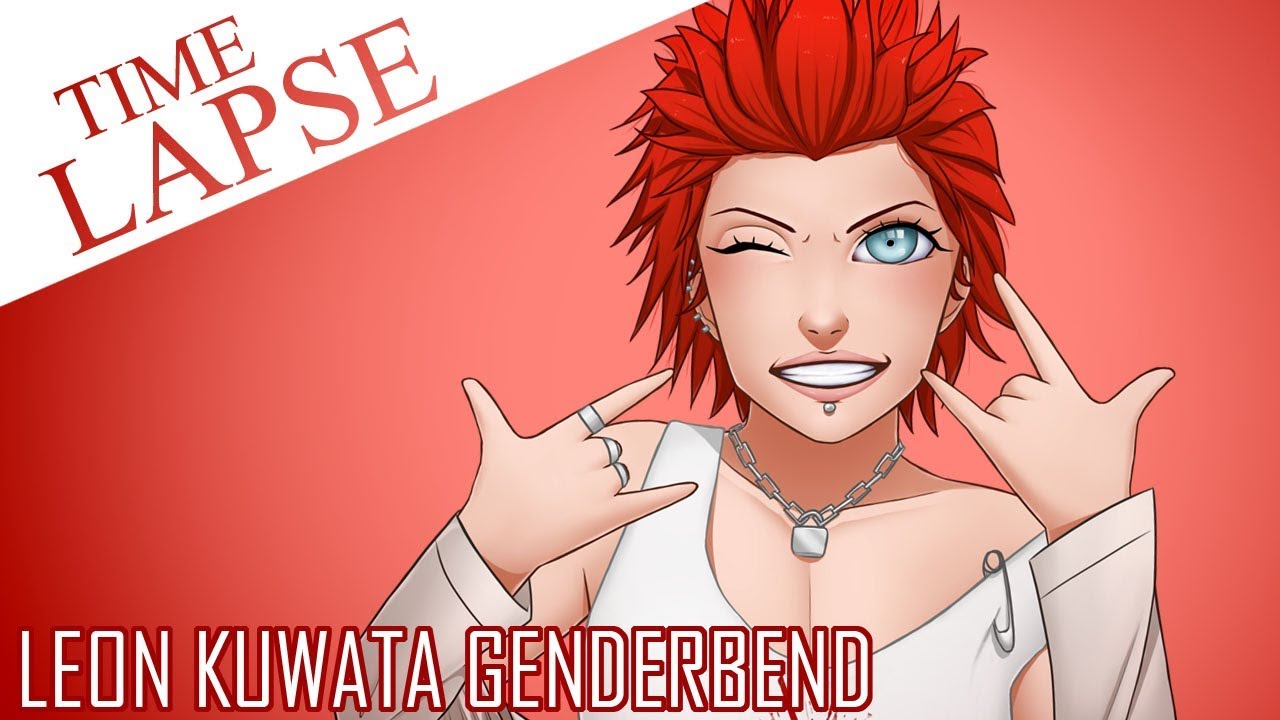 Leon Kuwata genderbend - Time Lapse - YouTube