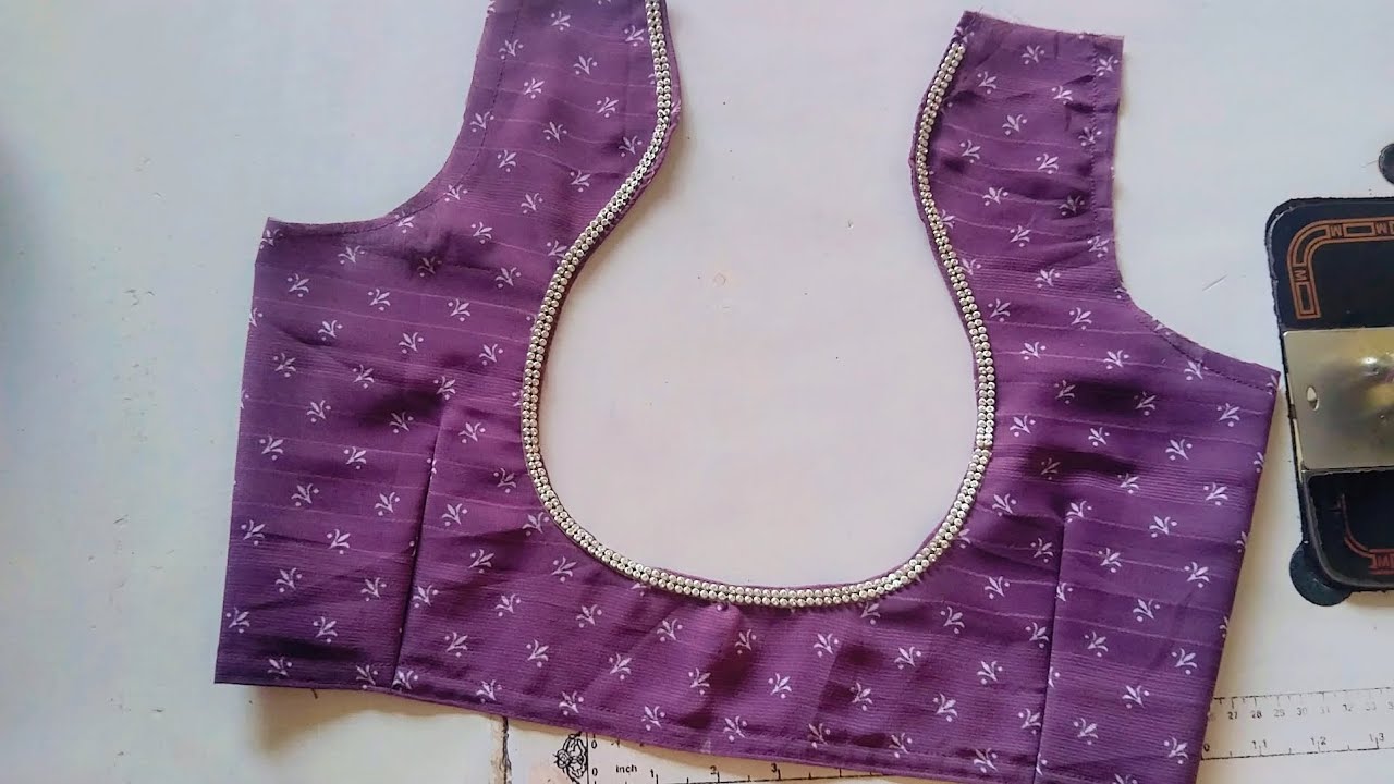 Simple and Easy Blouse Matka Gala Design Cutting ️ & Stitching ...