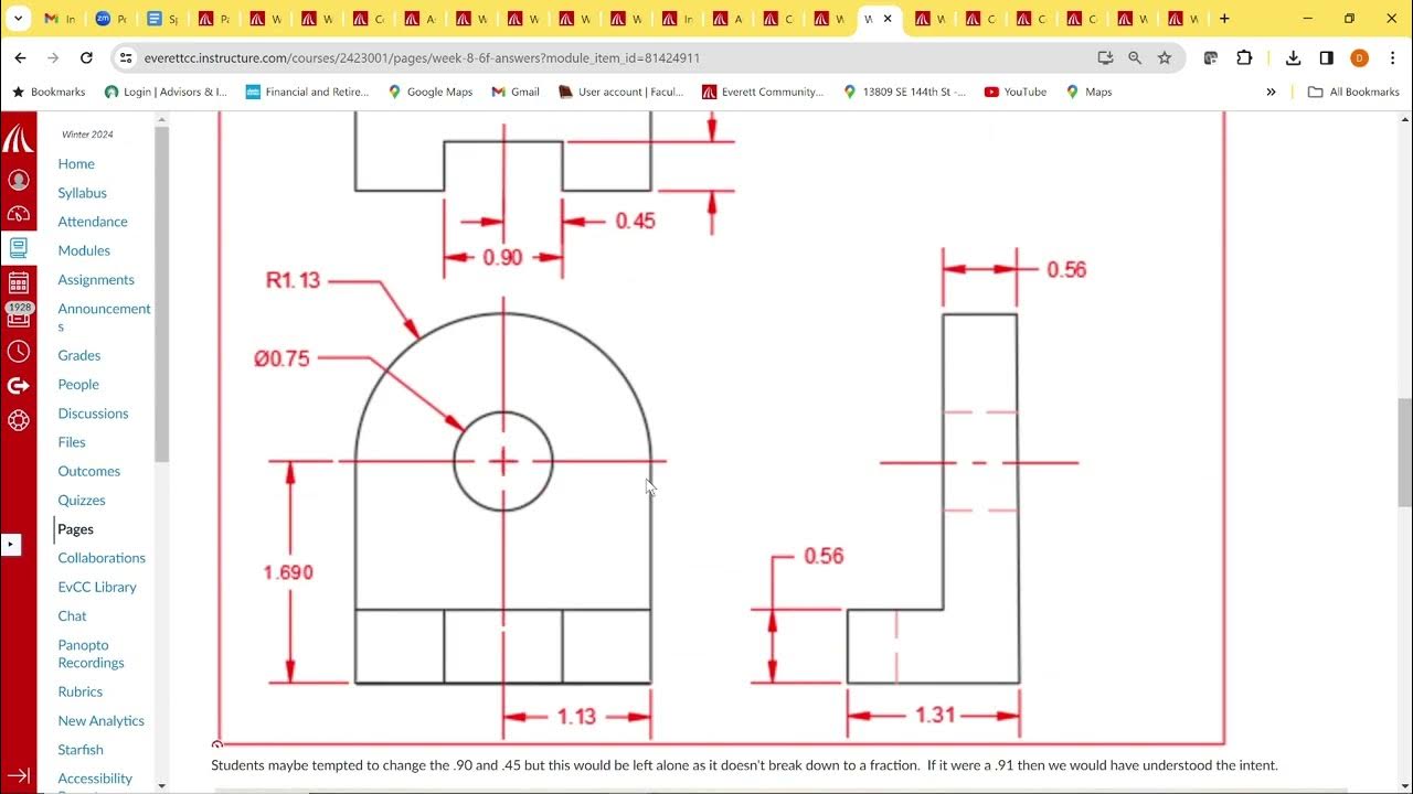 Drawing Converting from Fractions to ANSI - YouTube