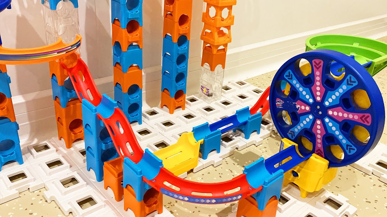 3 Minutes Satisfying ASMR Video | Marble Run course you can watch ...