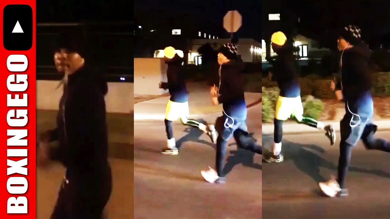 FLOYD MAYWEATHER & GERVONTA "TANK" DAVIS (IBF CHAMP) RUNNING TOGETHER ...