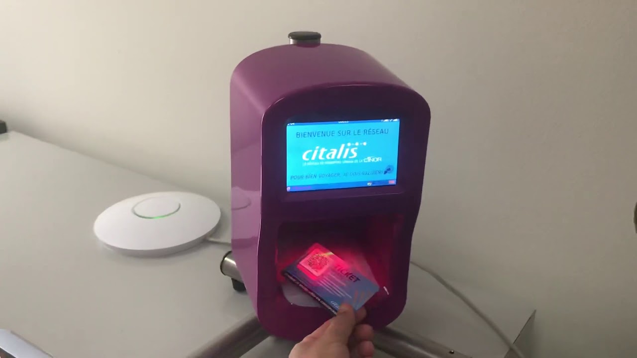 Le valideur T-SMart dans les bus Citalis - YouTube