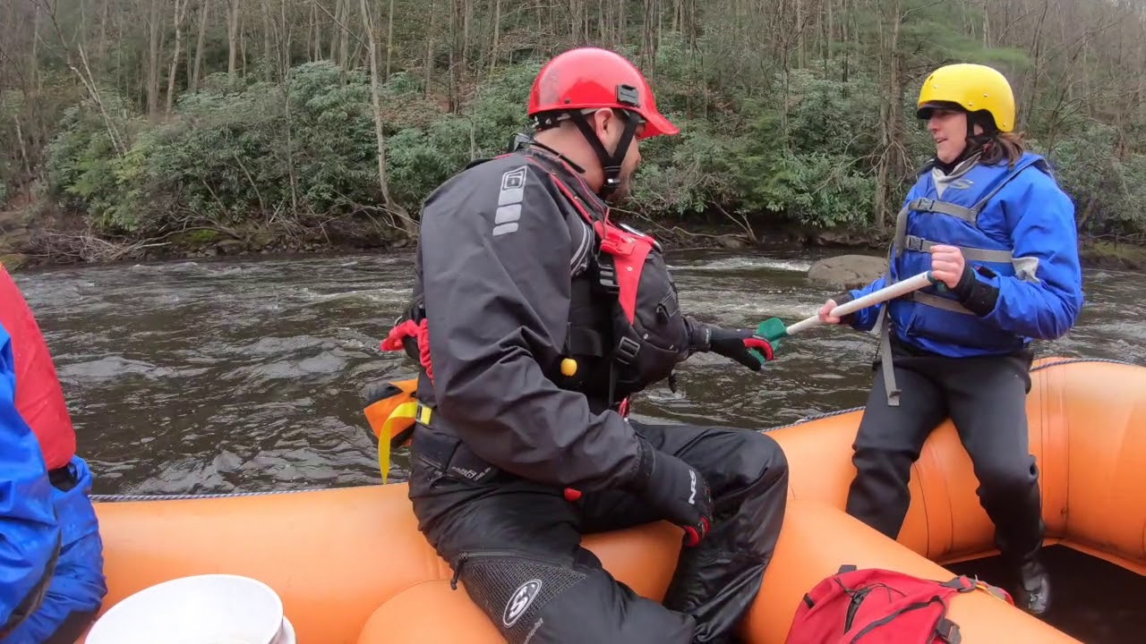 Whitewater Rafting Guide Training - YouTube