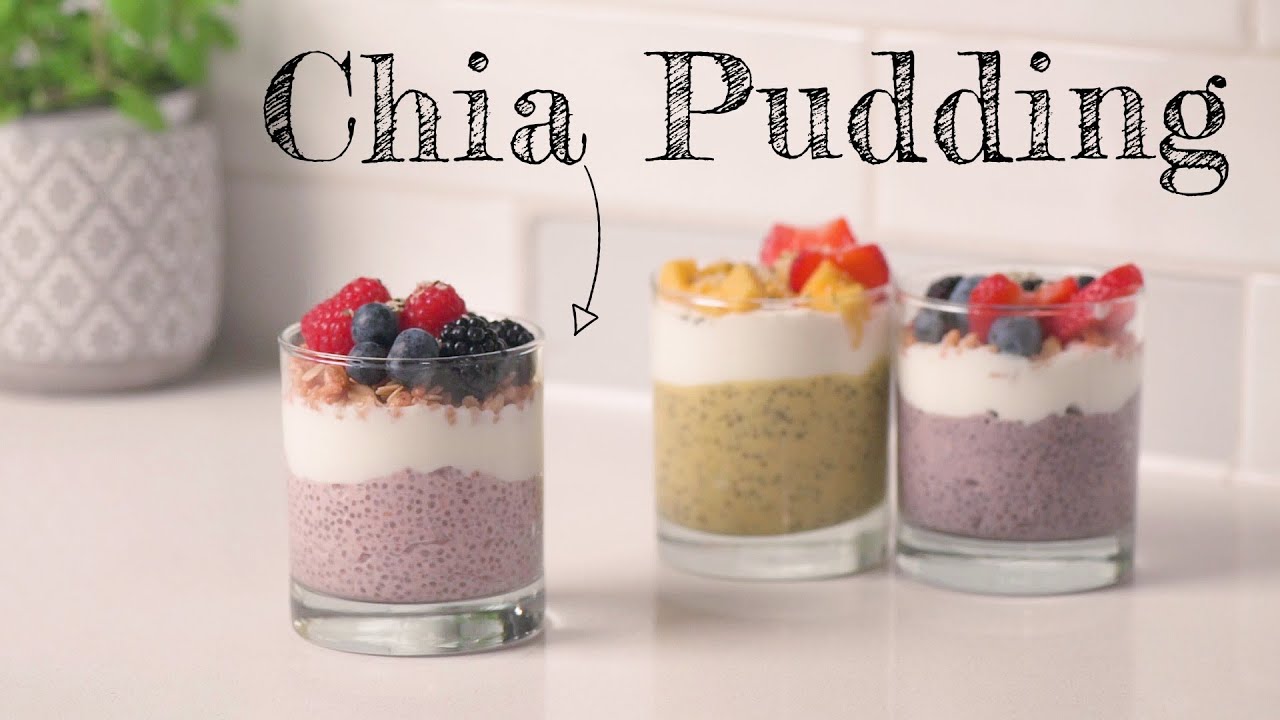 Chia Pudding de 3 Sabores / 3 types of Chia Pudding - YouTube