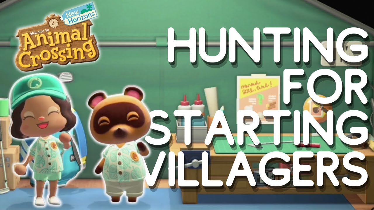 Hunting for Starter Villagers | ACNH Let's Play | Animal Crossing New ...