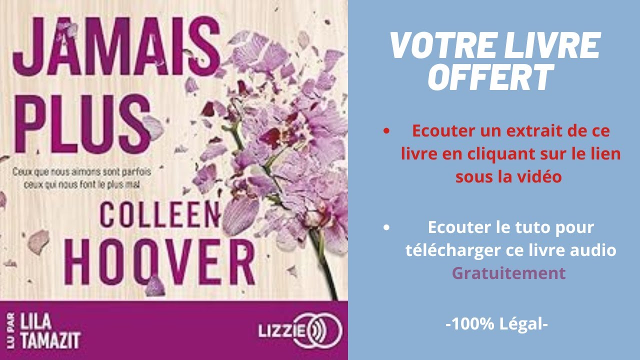 Jamais plus Colleen Hoover livre audio - YouTube