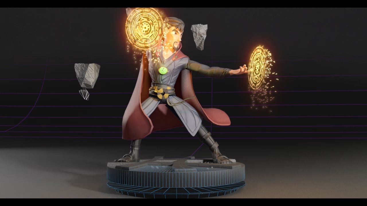 Doctor Strange - Disney Infinity 3D Modeling - YouTube
