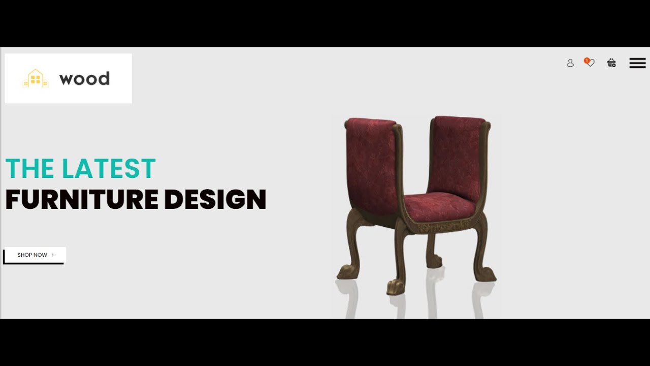 How to make a furniture website by HTML and CSS | Source code - YouTube