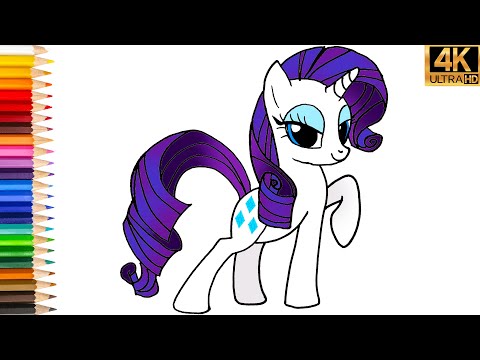 MY LİTTLE PONY RARİTY RESMİ ÇİZİMİ 🦄 MY LİTTLE PONY - UNİCORN NASIL ÇİZİLİR KOLAY 🌈 KOLAY ÇİZİMLER