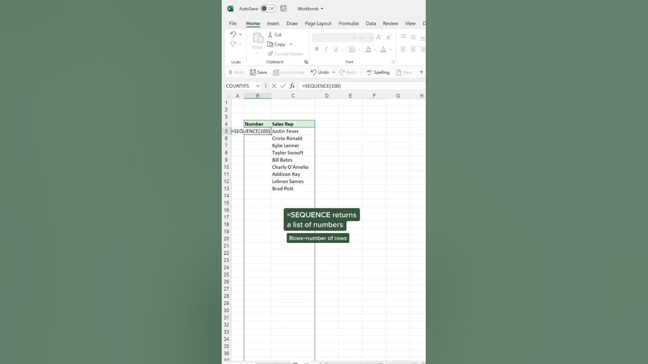 It’s about damn time to learn how to create a numbered list #excel #shorts - YouTube