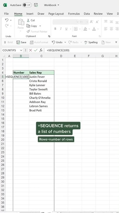 It’s about damn time to learn how to create a numbered list #excel #shorts - YouTube