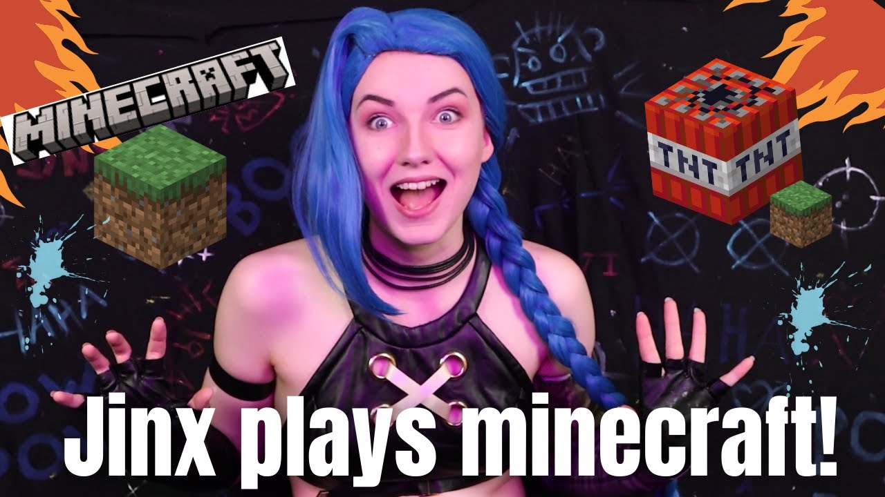Jinx Plays Minecraft Ft. A LOT of TNT! | Jinx Arcane Cosplay Skit - YouTube