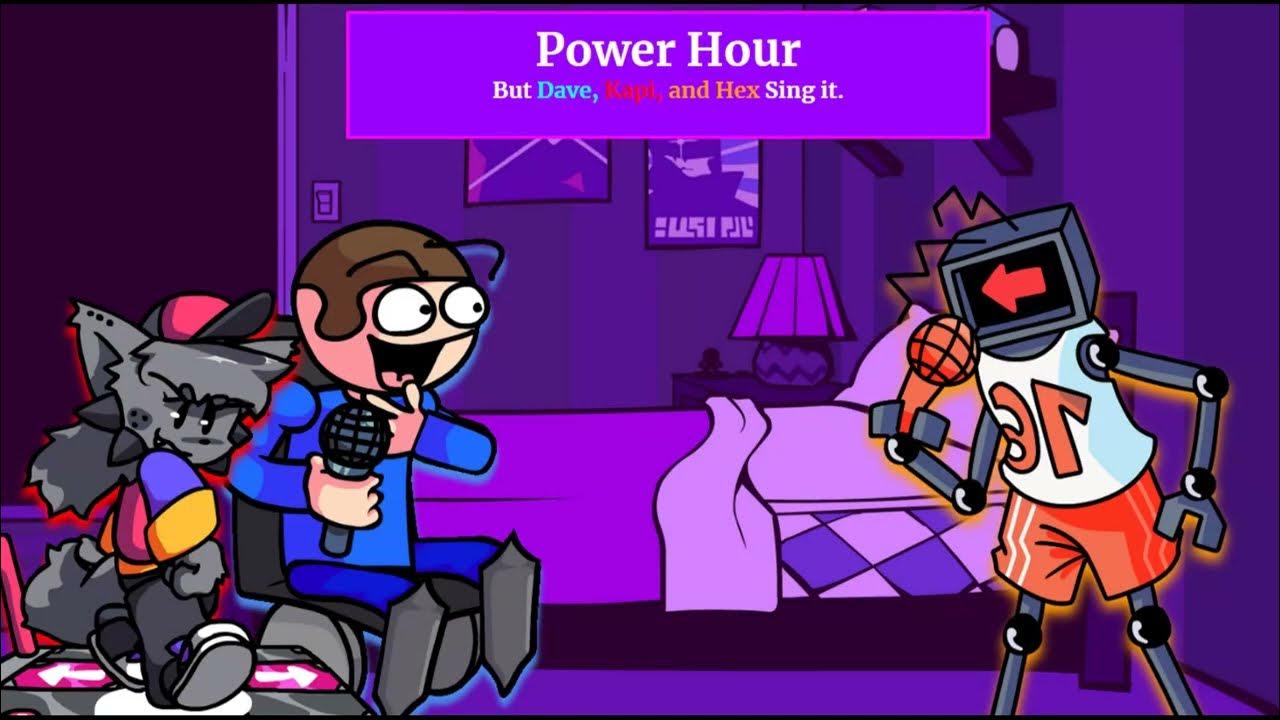 Fnf Twinsomnia: Power Hour (but Dave, Kapi, and Hex sing it. - YouTube