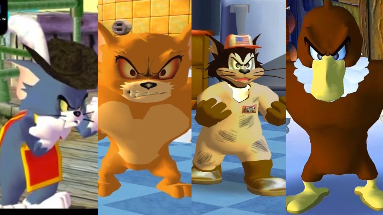 Tom and Jerry War of the Whiskers(2v1v1):Tom and M.Jerry vs Butch vs ...