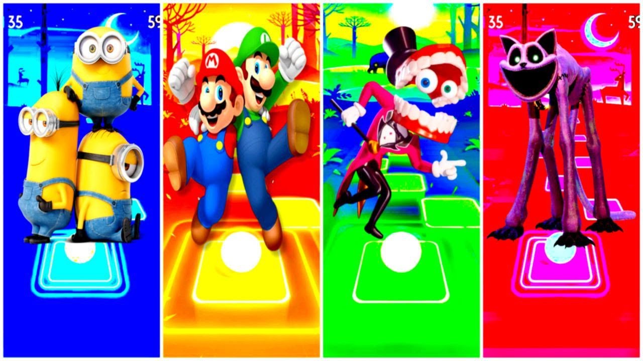 MARIO 🆚 CATNAP 🆚 THE AMAZING DIGITAL CIRCUS 🆚 MINIONS - YouTube
