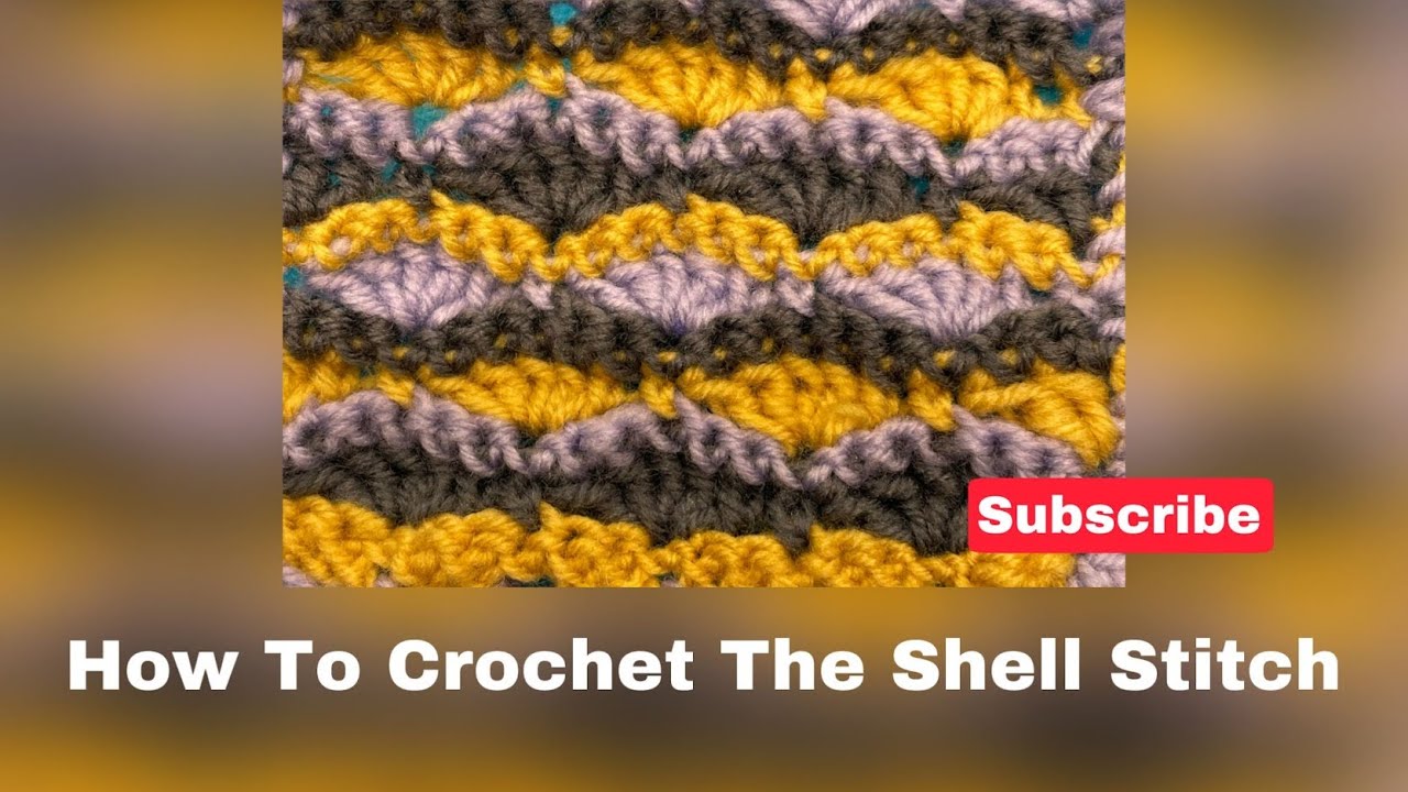 How To Crochet The Shell Stitch. - YouTube