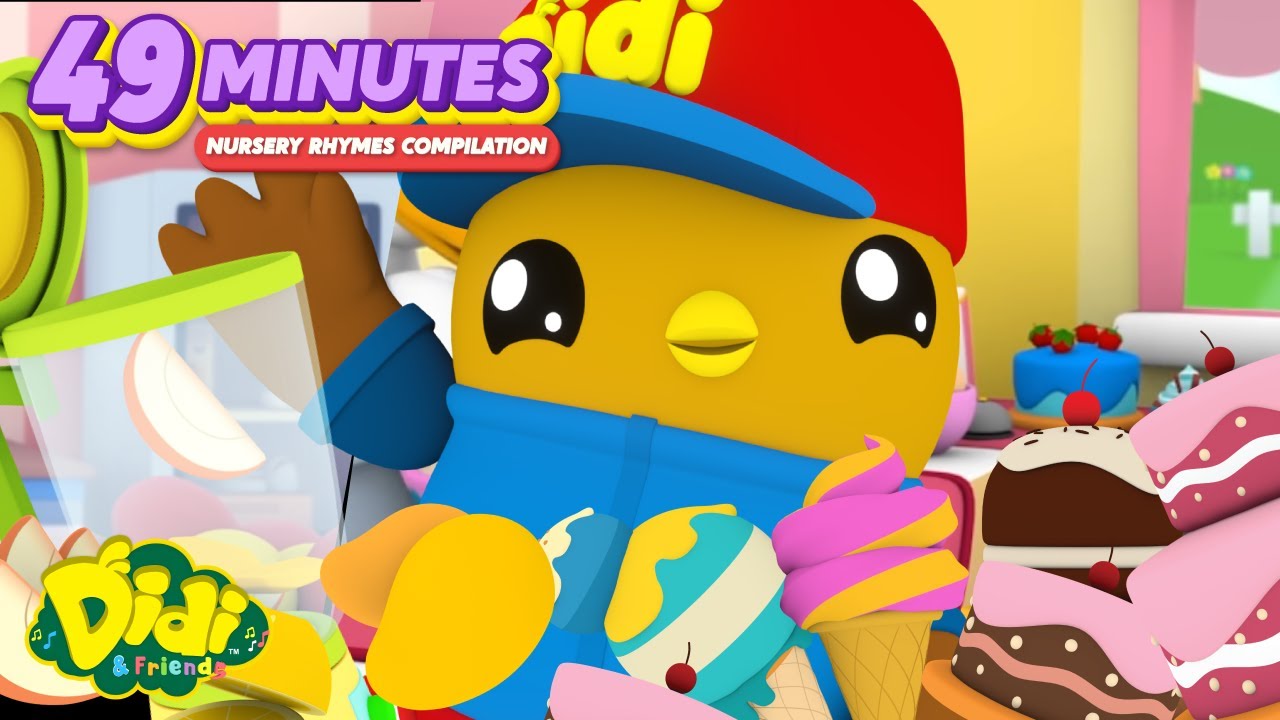 Best Didi & Friends Nursery Rhymes Compilation About Food | Didi ...