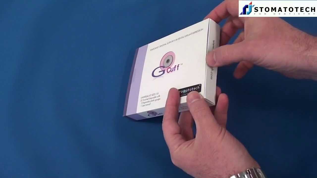GCuff kit - unpackaging - for crown cementation / implant impression ...