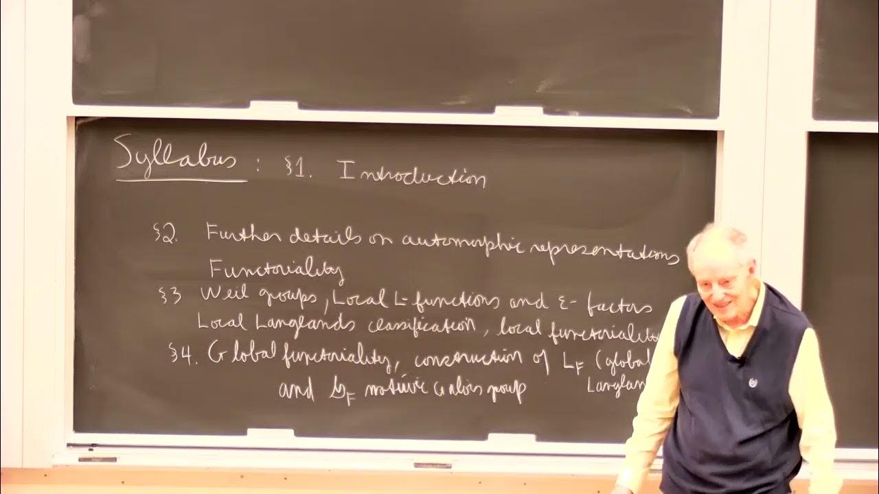 Lecture 05 | Automorphic Forms and Representation Theory: an introduction to the Langlands ...