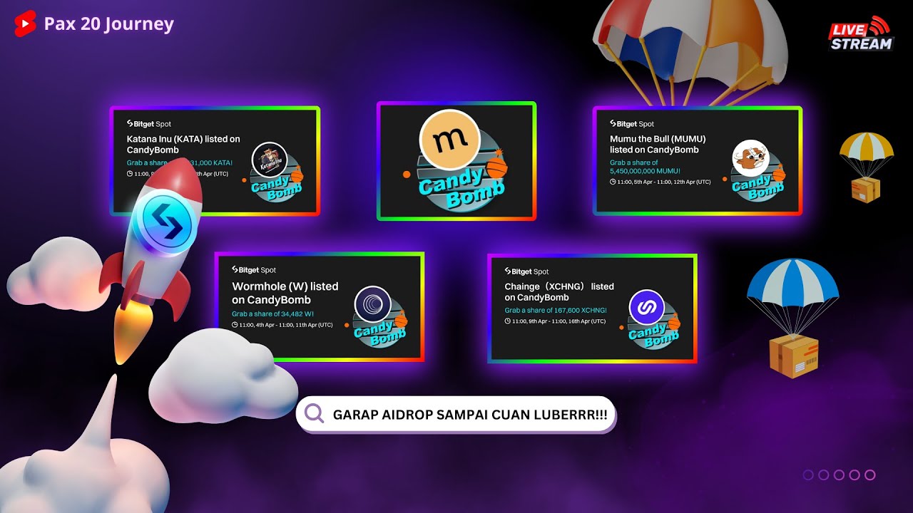 Live | Garap Airdrop Sampai Cuan Luberrr Pokoknya! - YouTube