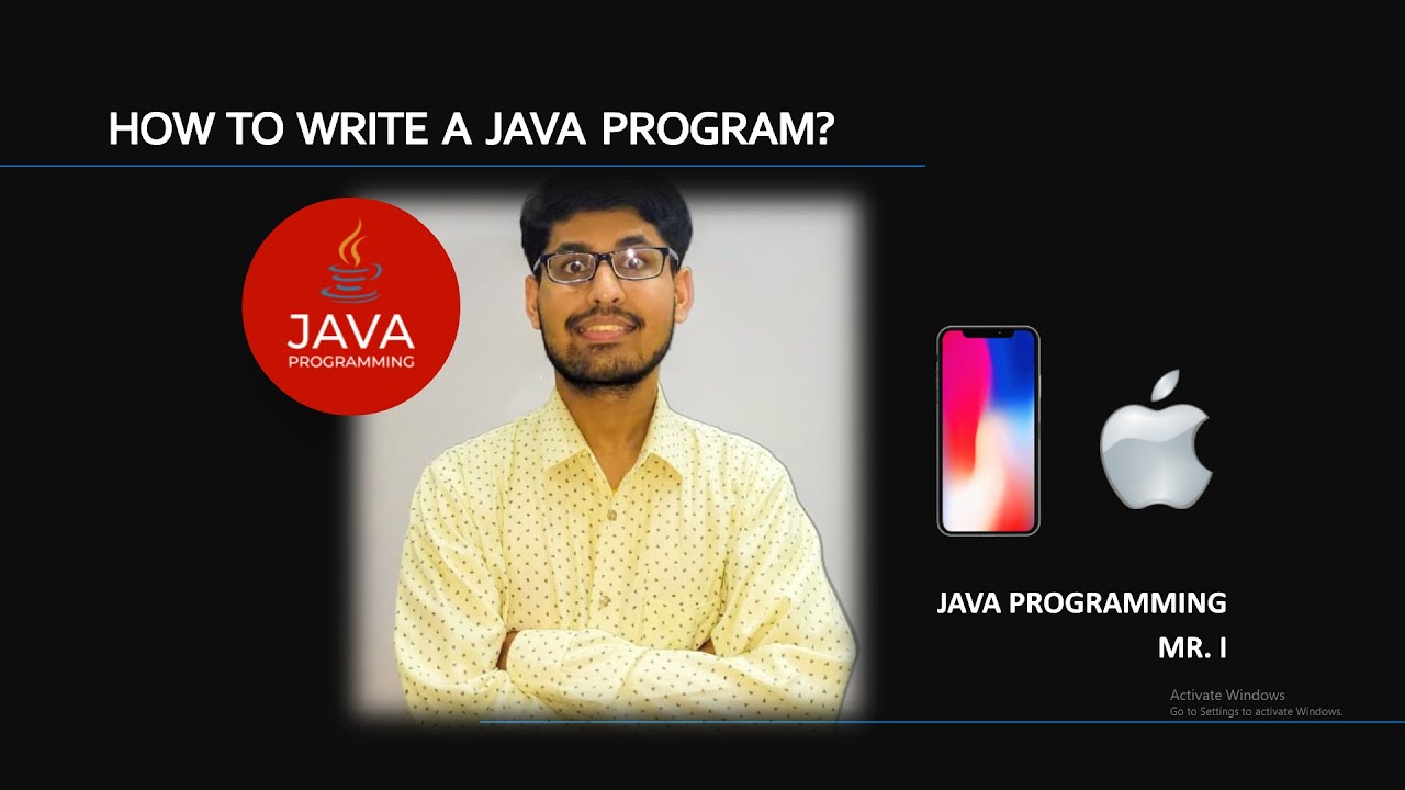 How to write a java program? Explained in hindi - YouTube