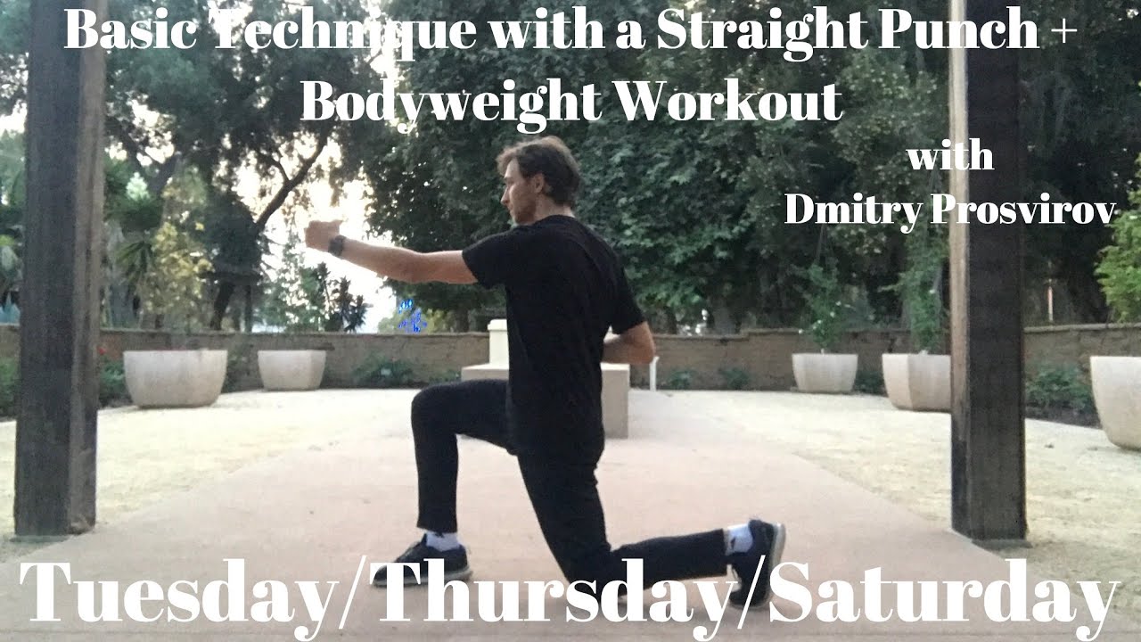 Online Bodyweight Workout (Basic Technique with a Straight Punch ...