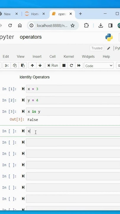 Python Identity Operators Part 2 Learnpython Python3pythonoperatorspythonforbeginners