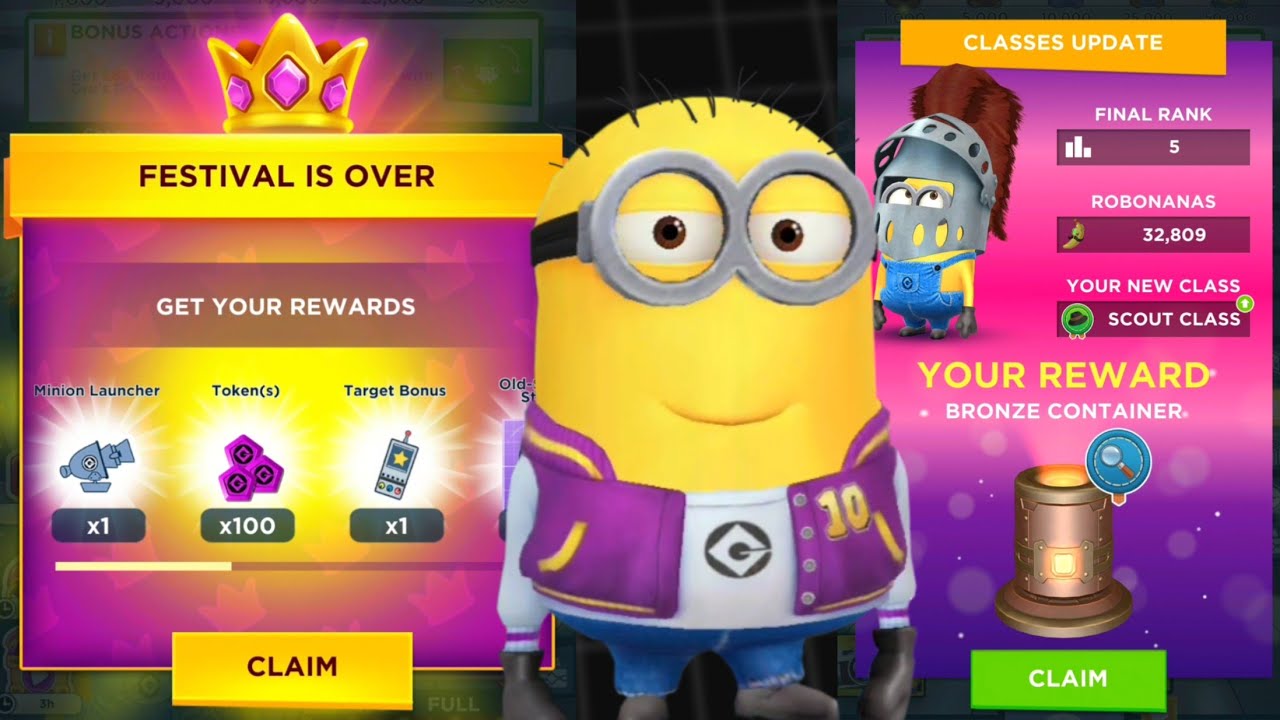 Minion Rush Festival is Over and Bronze Container Rewards Claim ...
