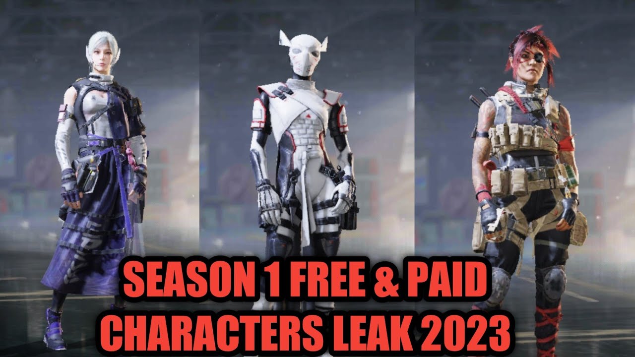 codm Season 1 All Free Characters Leaks 2023 | codm Season 1 All Paid ...