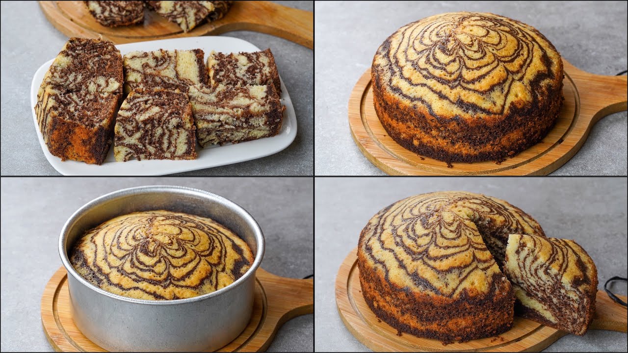 Stop Buying Cake, Try This Homemade Zebra Cake Recipe | Marble Cake ...