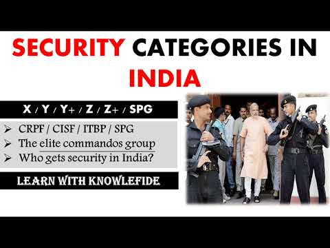 Know about Security Category in India | Z+, Z, Y+, Y, X, SPG ...
