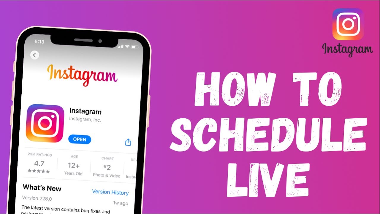 How to Schedule Instagram Live - YouTube