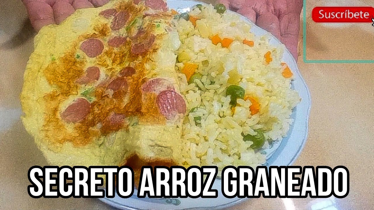 *SECRETO* ARROZ BLANCO GRANEADO a la JARDINERA [FÁCIL Y DELICIOSO ...