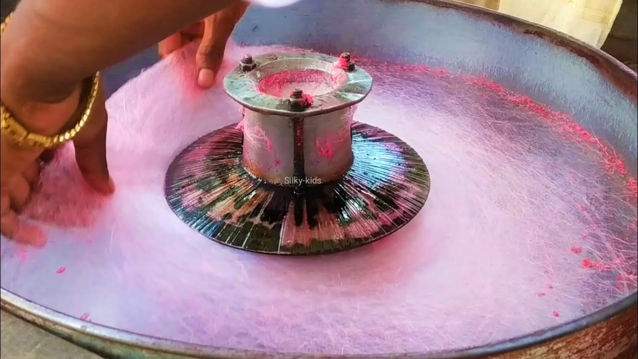 How to make cotton candy | Hawai Mithai | Candy Floss | Street Food ...