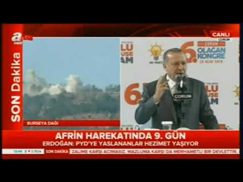 Recep Tayyip Erdoğan: Çorum İl Kongresinden bir kesit 28 Ocak 2018