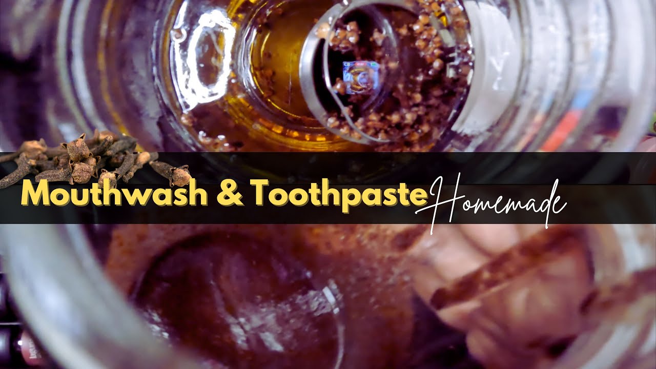 Homemade Mouthwash & Toothpaste Using Cloves | ASMR Sounds (no talking ...