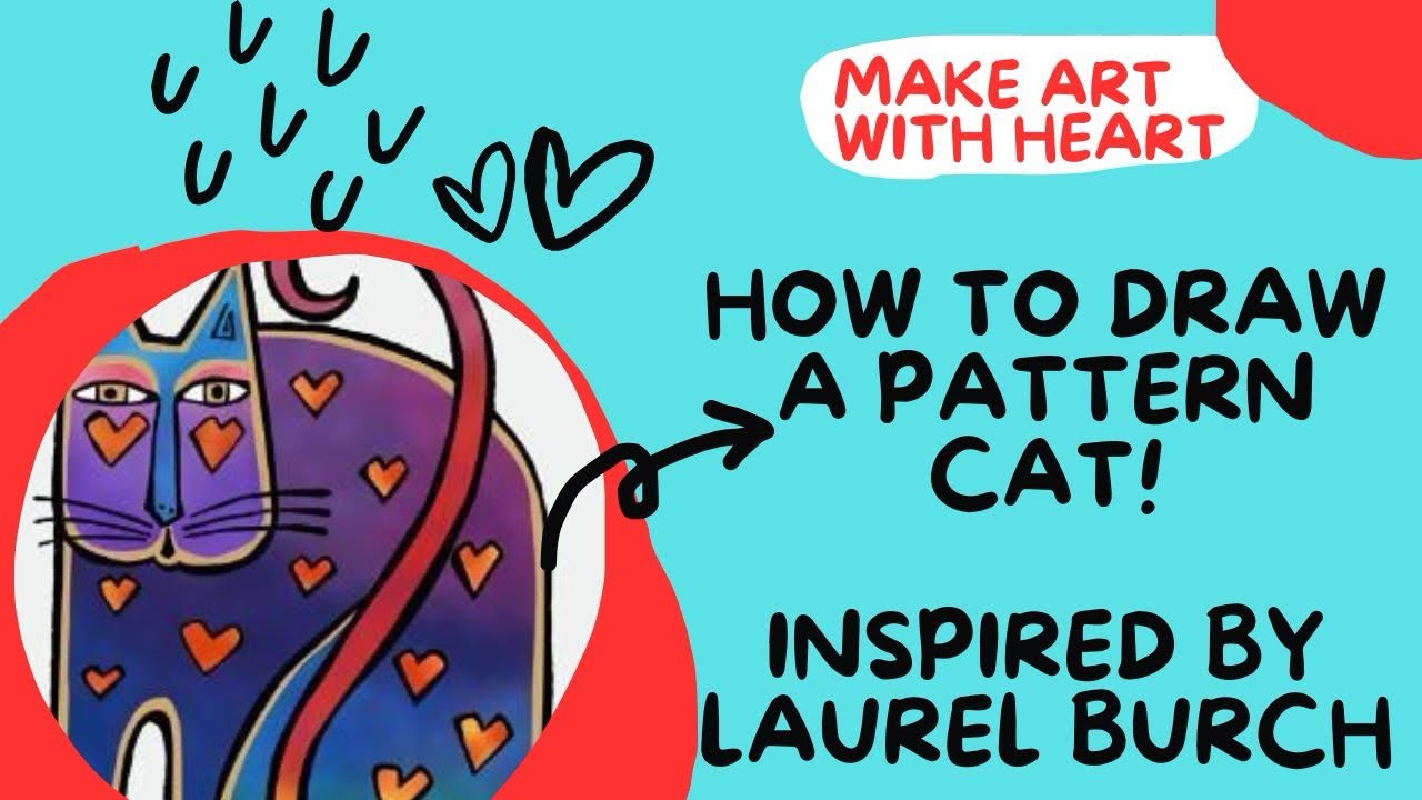 Laurel Burch Art Lesson | Fantastic Felines | step by step - YouTube