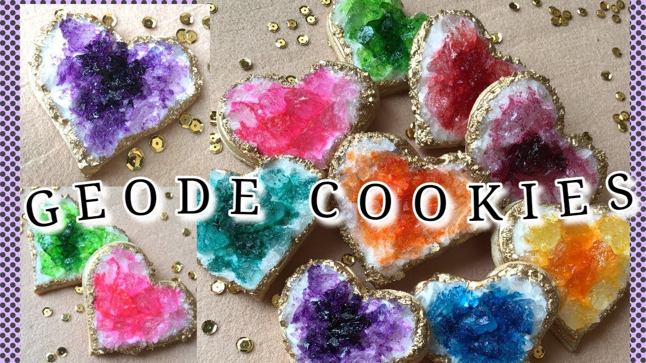 Geode Cookies | Royal Icing Art | The Cake Lady™ - YouTube